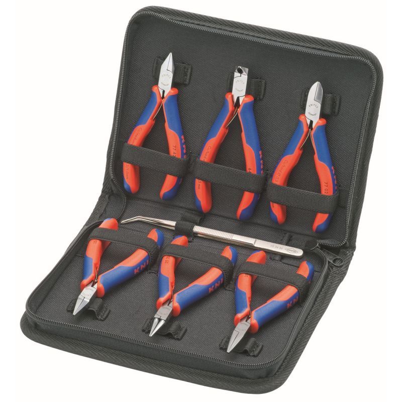 accessotronik.com: 002016 7 pc Electronics Pliers Sets in Zipper Pouch