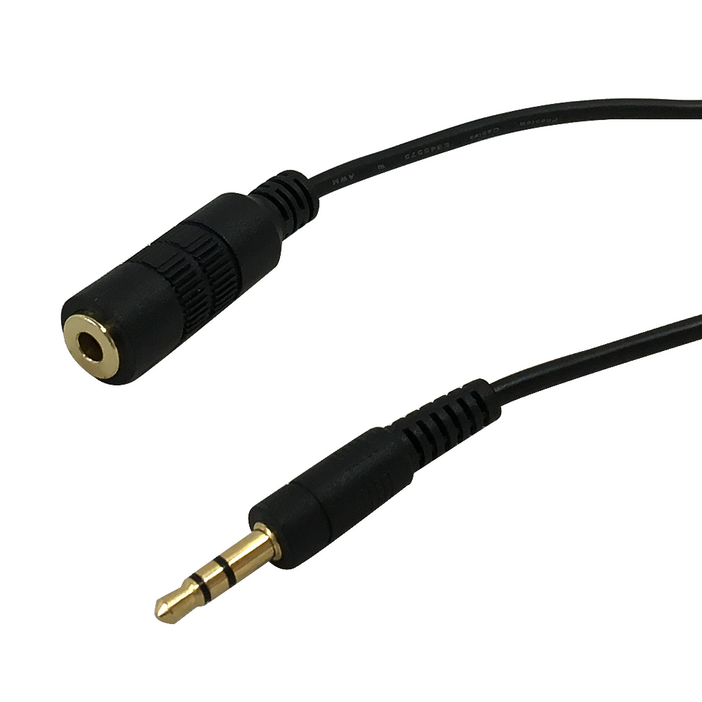 accessotronik.com: 3.5 mm Stereo Male to Female Cable - Riser Rated CMR ...