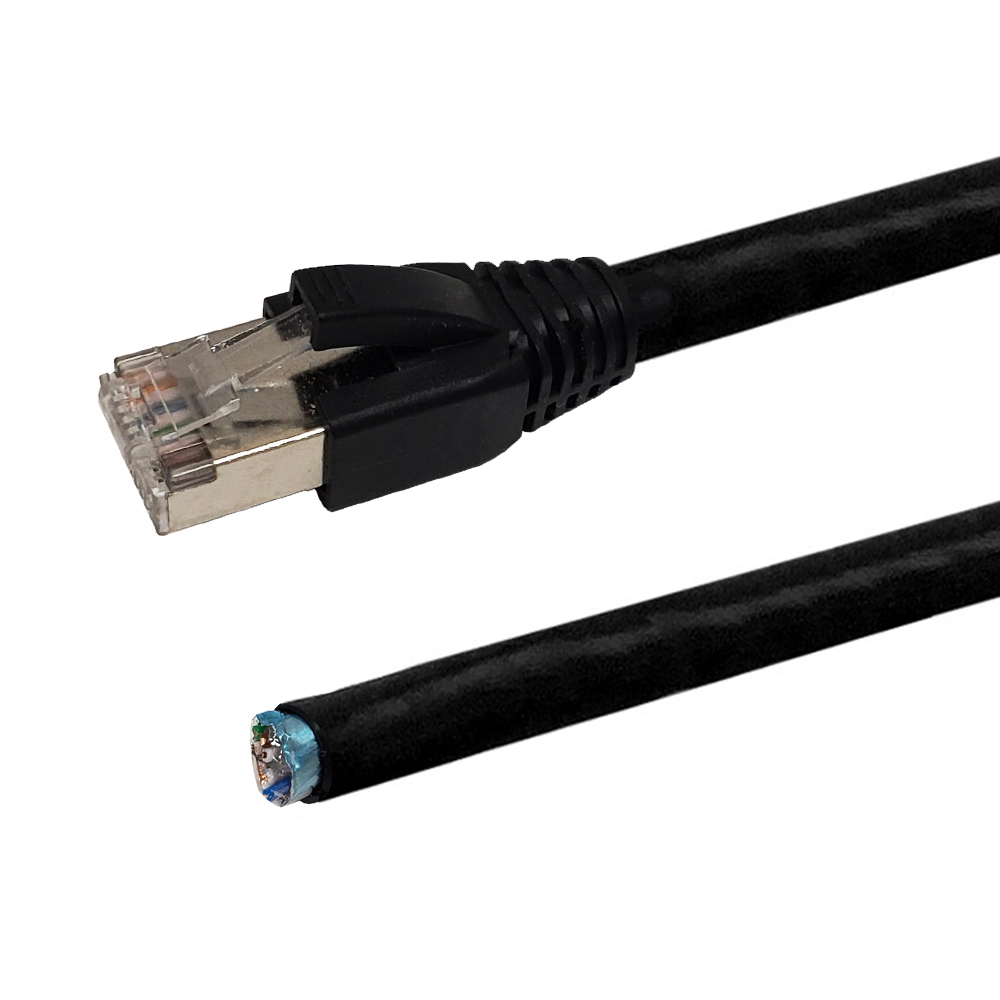 accessotronik.com: RJ45 to Blunt Cat6 Solidshielded FTP Outdoor UV ...