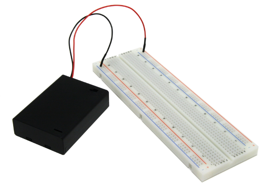 accessotronik.com: KIT-BB830+PW3 - Breadboard and 3AA Battery holder kit