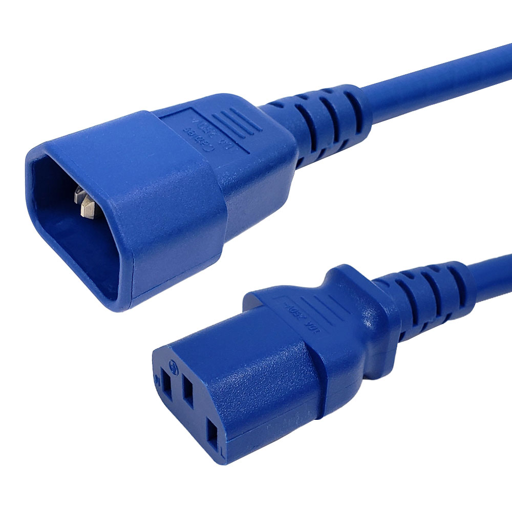 accessotronik.com: IEC C13 to IEC C14 Power Cable - SJT Jacket - 18 awg ...