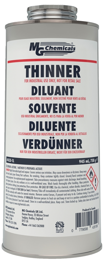 435-1L Thinner/Cleaner Solvent MG Chemicals