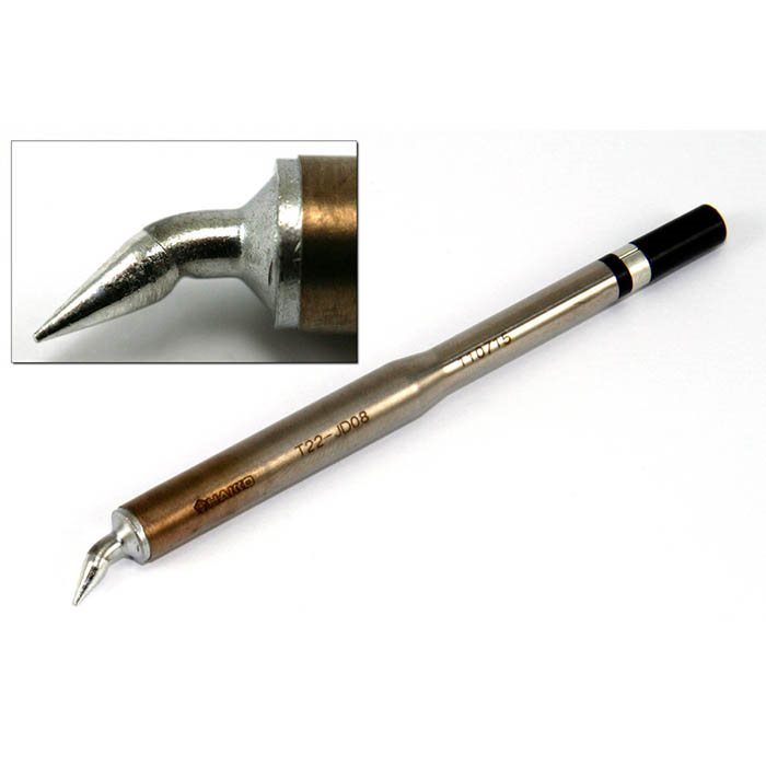 Hakko T22-JD08 TIP,BENT CHISEL,0.8mm/30 x 6.3mm x 4.5mm,HD,FM-2031/2030