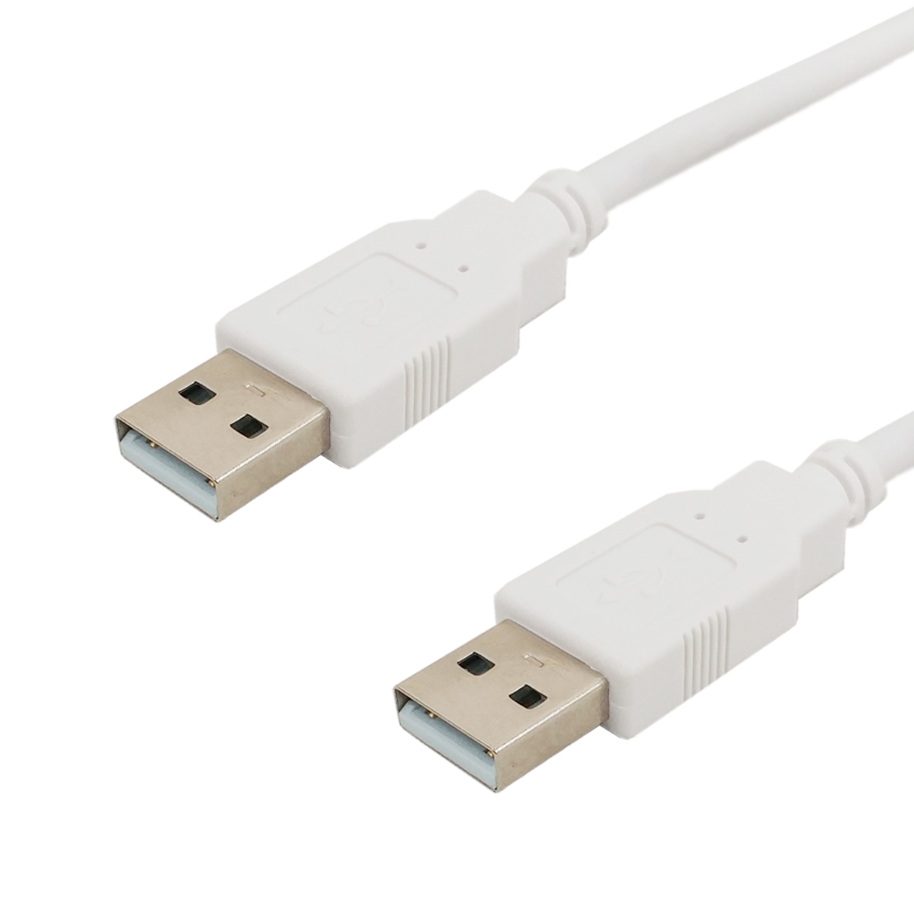 accessotronik.com: USB 2.0 A Male to A Male Hi-Speed Cable - 10 ft - White